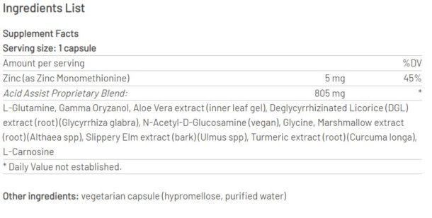 Acid Assist – Formerly Acid Reflux Formula (90 caps) by Mountain Peak ...