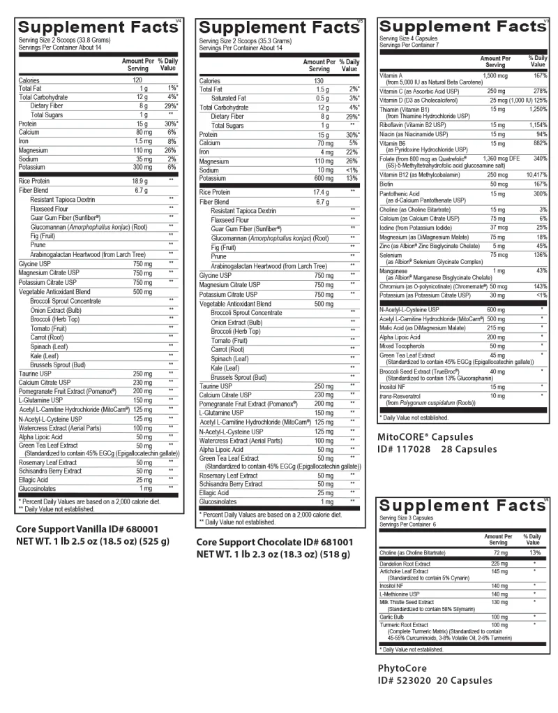 Core Restore Kit 7 Day (French Vanilla) by Orthomolecular - IPM Supplements