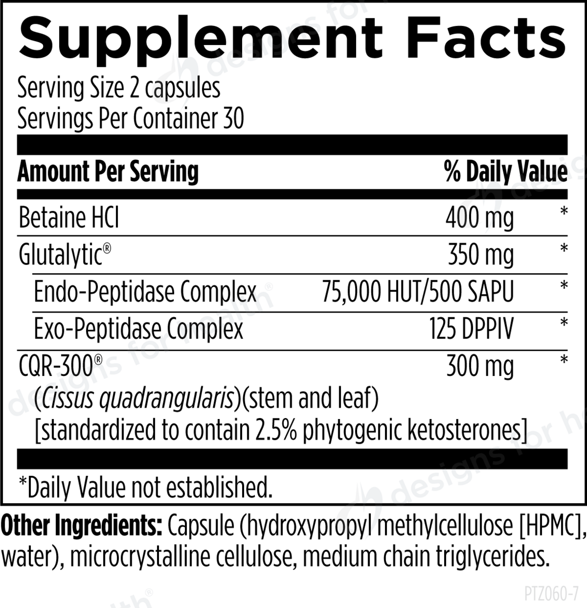 Carb-Lipo Control (formerly ProtectZyme) (60 vegcaps) by Designs for ...