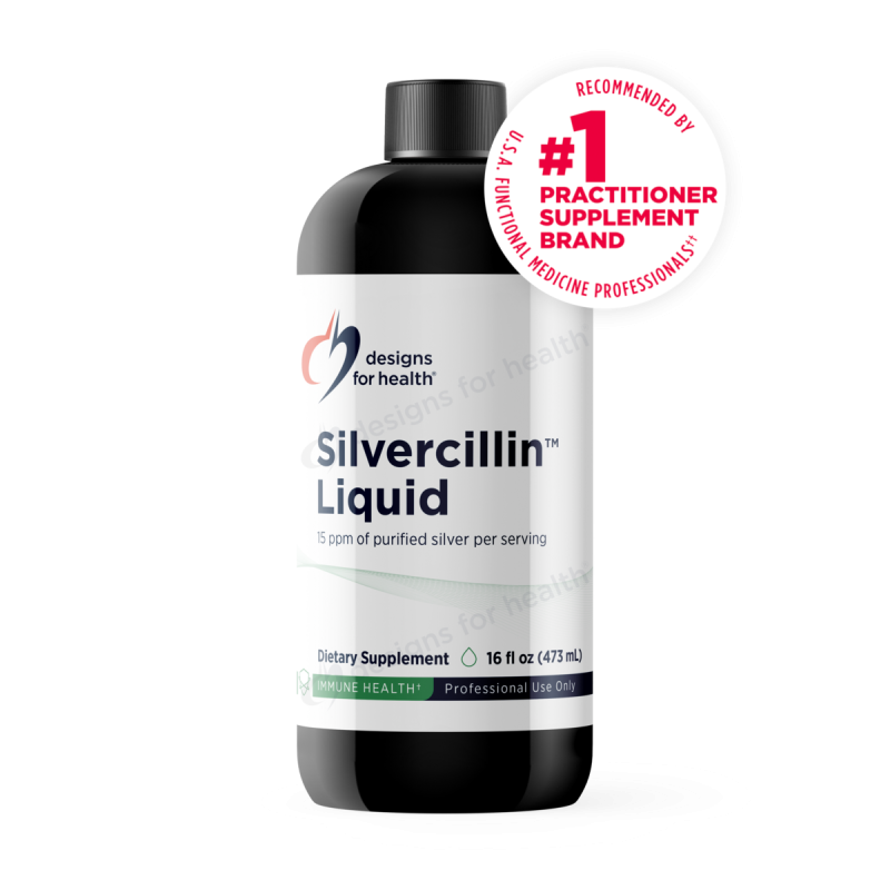 Silvercillin Liquid (16oz liquid) by Designs for Health - IPM Supplements