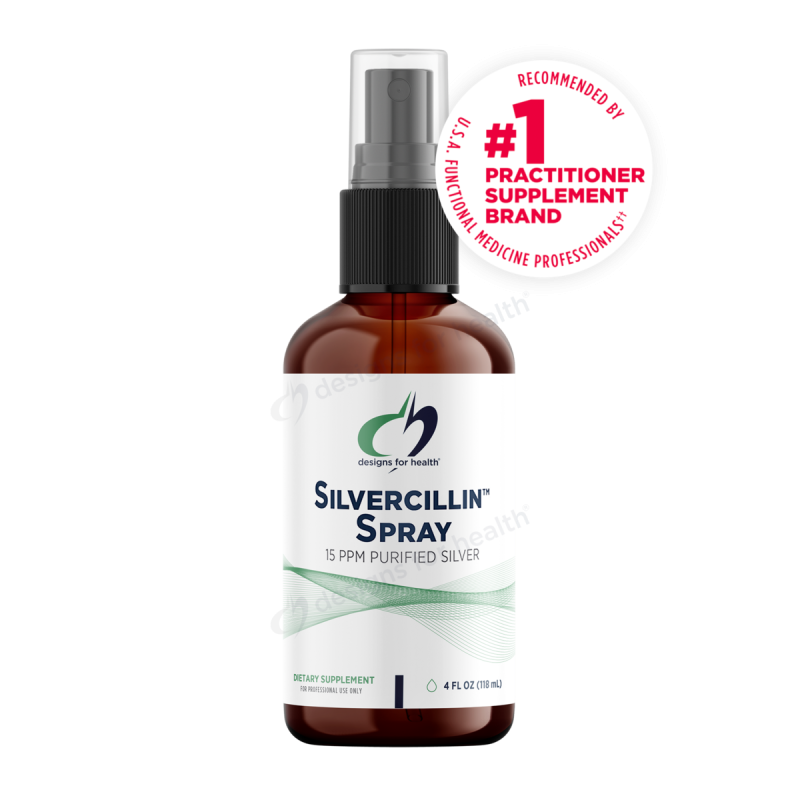 Silvercillin Spray (4oz liquid) by Designs for Health - IPM Supplements