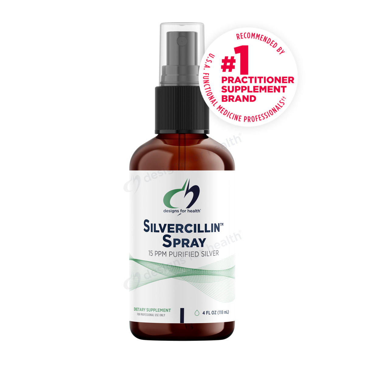 Silvercillin Spray (4oz liquid) by Designs for Health - IPM Supplements