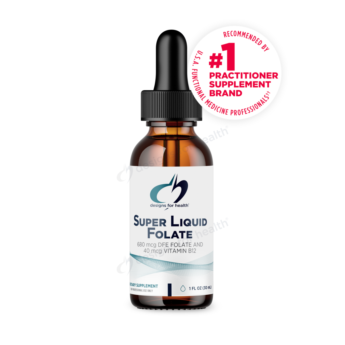Super Liquid Folate (1oz liquid) by Designs for Health - IPM Supplements