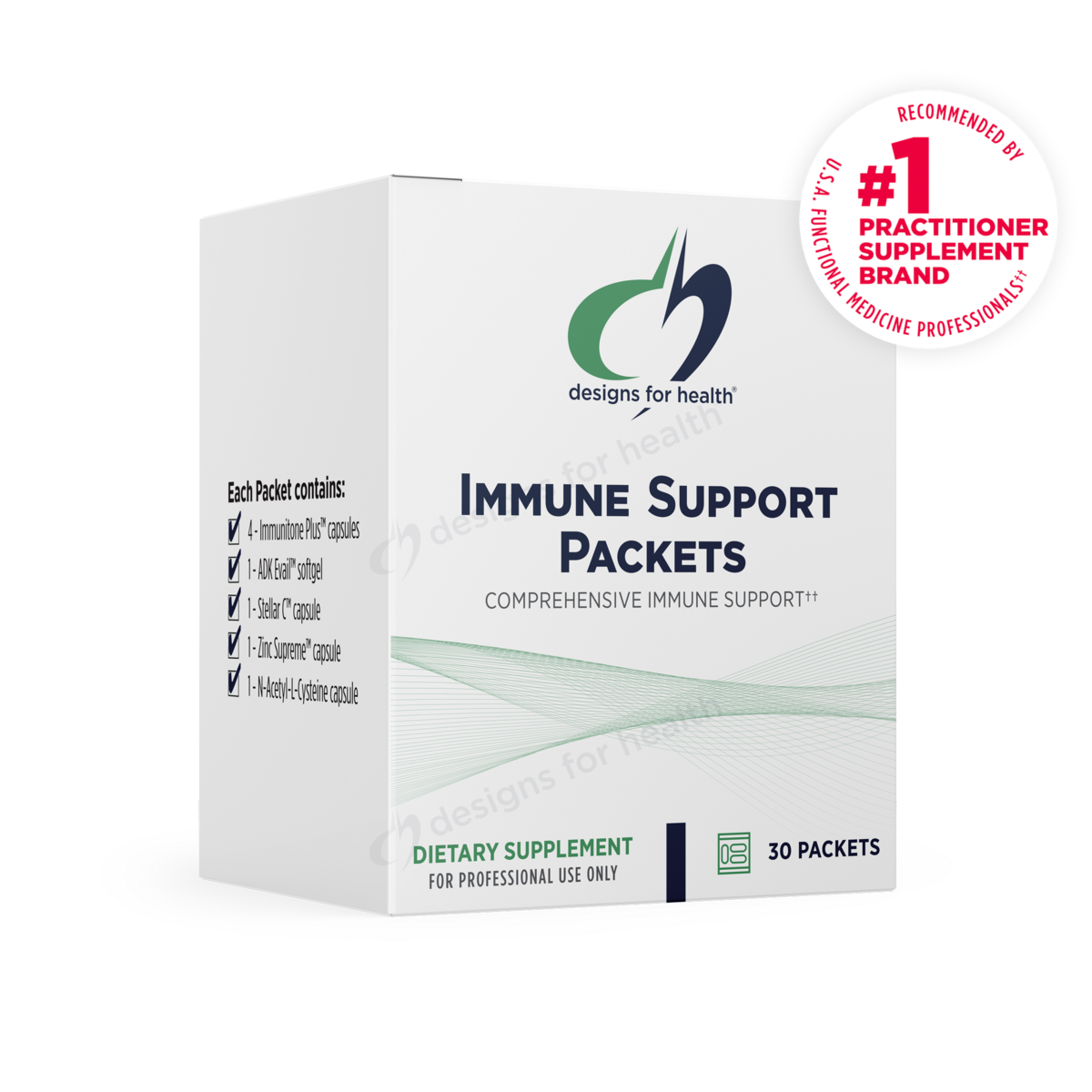 Immune Support Packets (30 packets) by Designs for Health - IPM Supplements