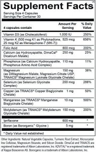 OsteoPrev (120 caps) by Orthomolecular - IPM Supplements