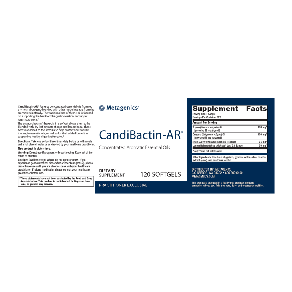 CandiBactin-AR (120 softgels) by Metagenics - IPM Supplements