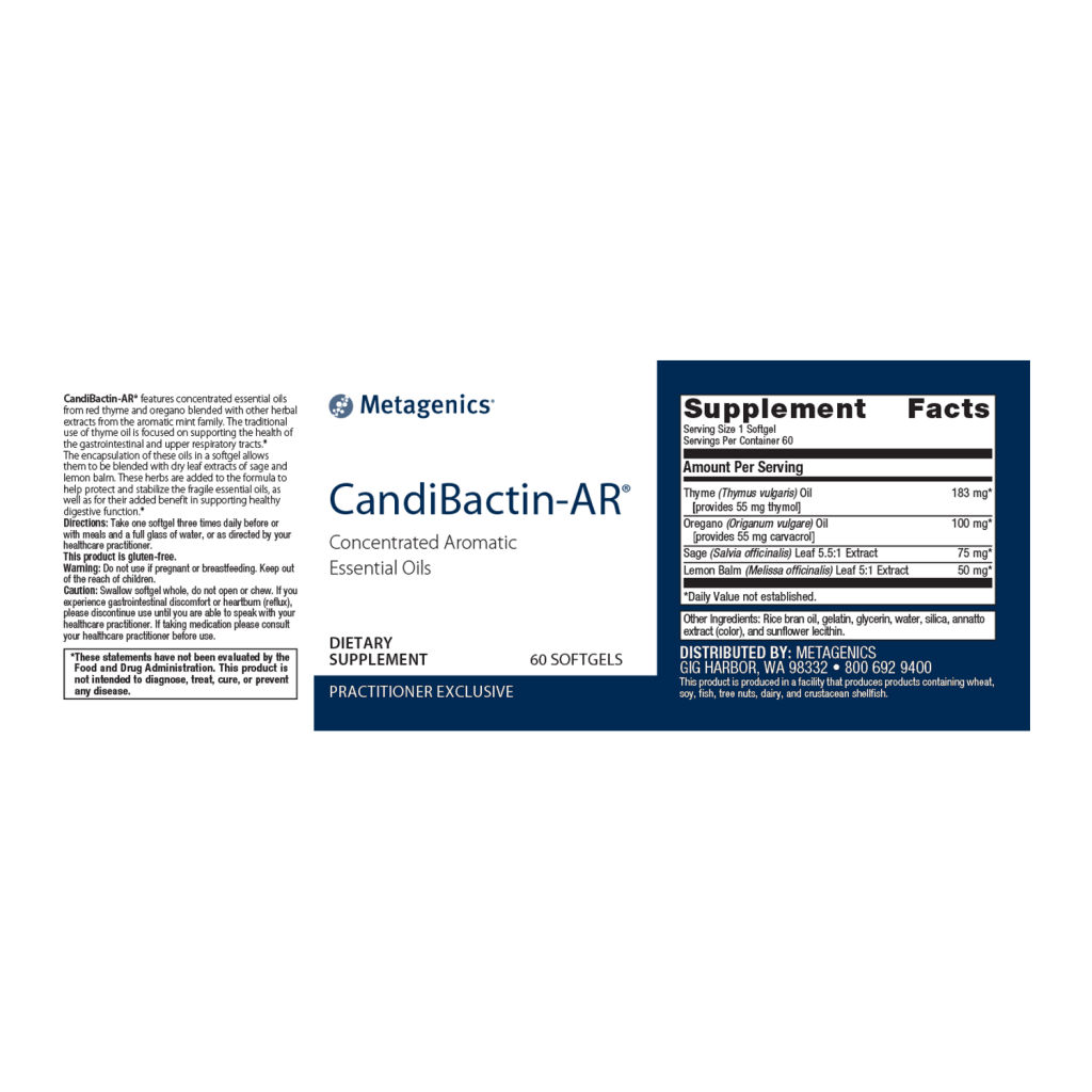 CandiBactin-AR (60 softgels) by Metagenics - IPM Supplements