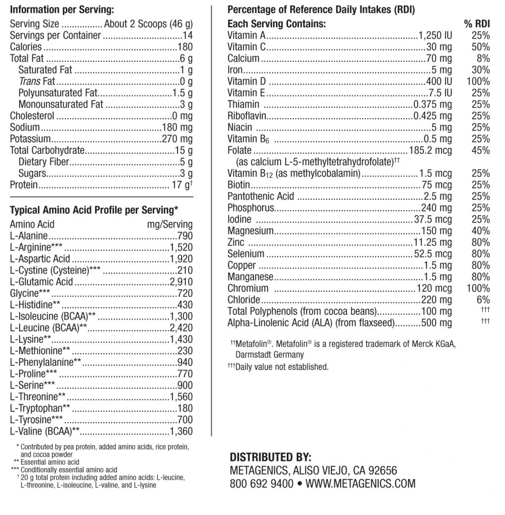 UltraMeal Advanced Protein Dutch Chocolate Flavor (14 servings) by ...