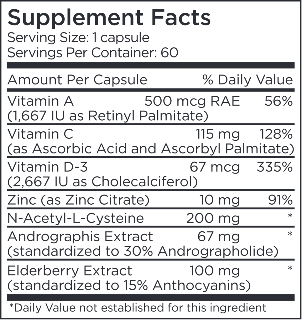 Acute Immune Boost (60 caps) by Metabolic Maintenance - IPM Supplements