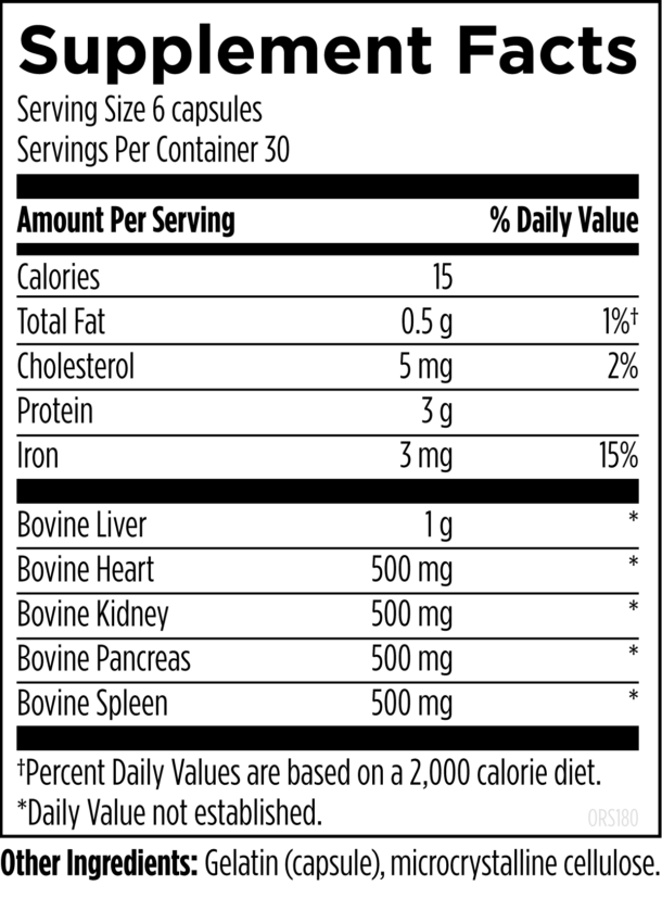 Organ Synergy (180 caps) by Designs for Health - IPM Supplements