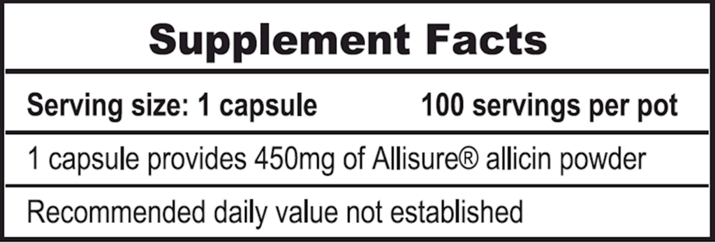 Allimax PRO 450 mg (100 vegcaps) by Allimax - IPM Supplements