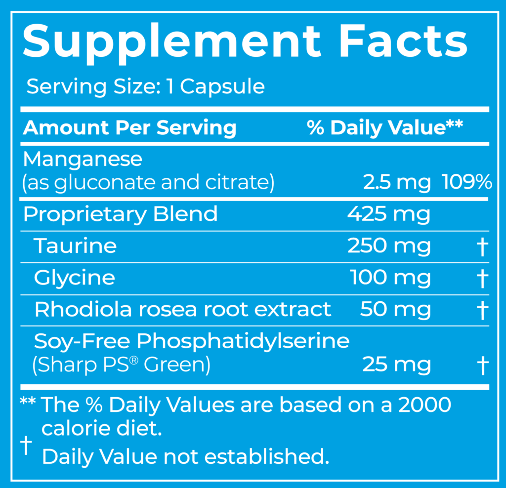 Calm (60 caps) by BodyBio - IPM Supplements