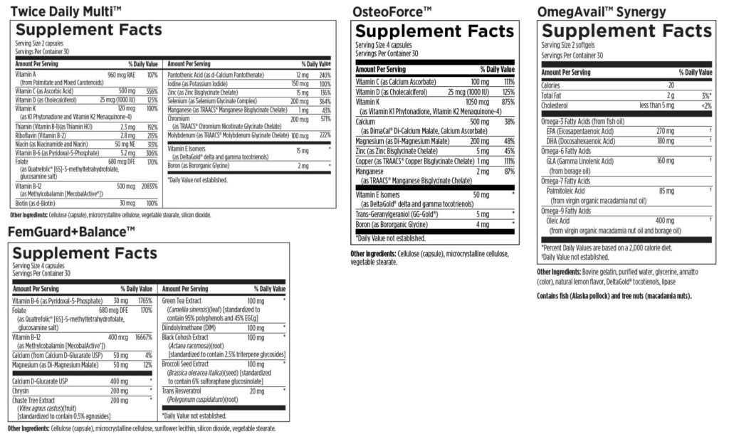 Women's Twice Daily Essential Packets (60 packets) by Designs for ...