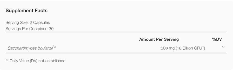 Saccharomycin DF (60 caps) by Xymogen - IPM Supplements